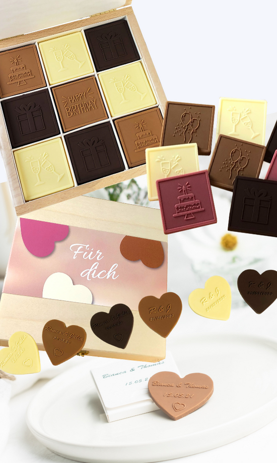 CHOCO SECRETS - Personalizable Chocolate Hearts for Weddings & Unions ...